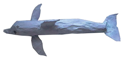 Dolphin Paper Mache Craft