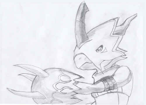 Flamedramon Drawing