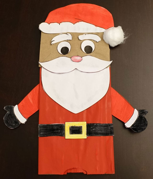 Paper Bag Puppets for Christmas Paper Bag Puppets for Christmas